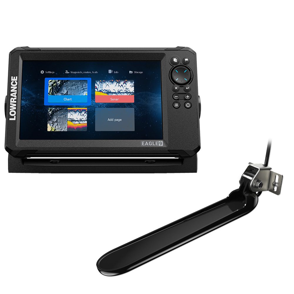 LOWRANCE EAGLE 9 W/TRIPLESHOT TRANSDUCER INLAND CHARTS - MarineZoom
