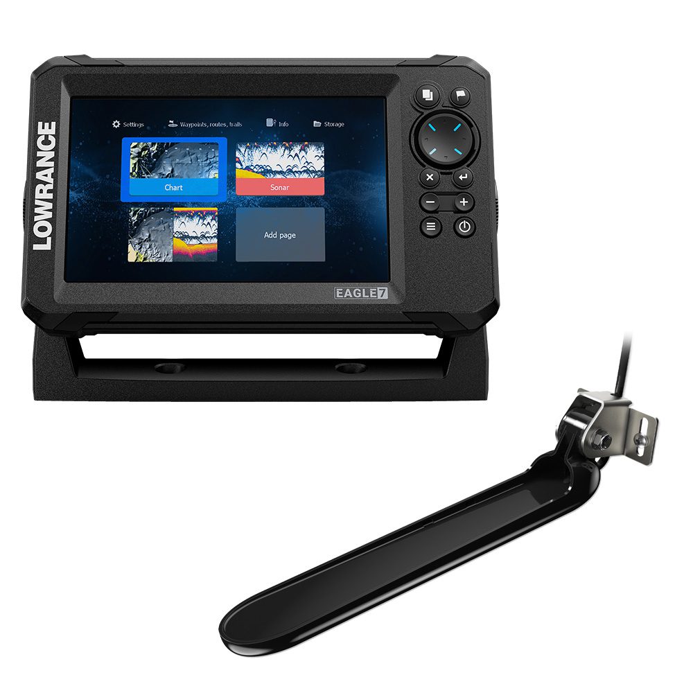 LOWRANCE EAGLE 9 W/TRIPLESHOT T/M TRANSDUCER DISCOVER ONBOARD CHART ...