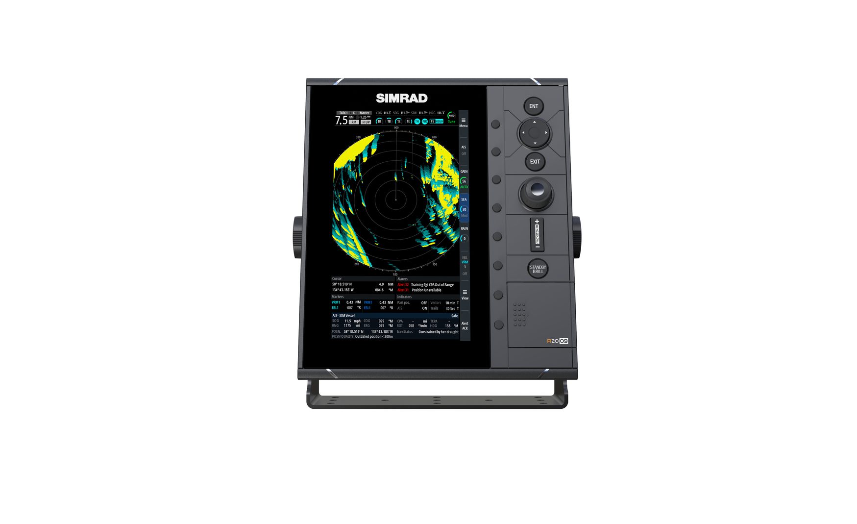 Simrad R2009 9" Radar Display Requires Radar Dome - MarineZoom